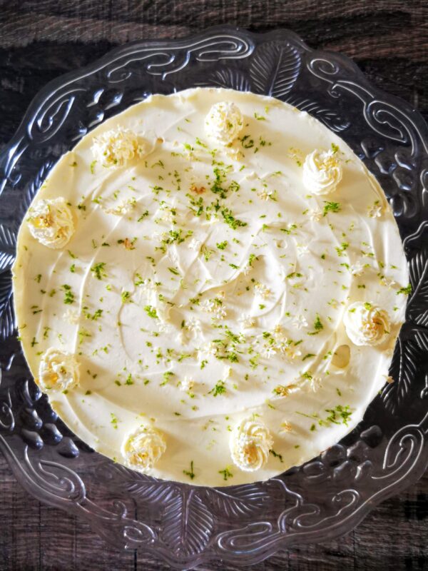 Lime & Elderflower Cheesecake - Clara Cooks